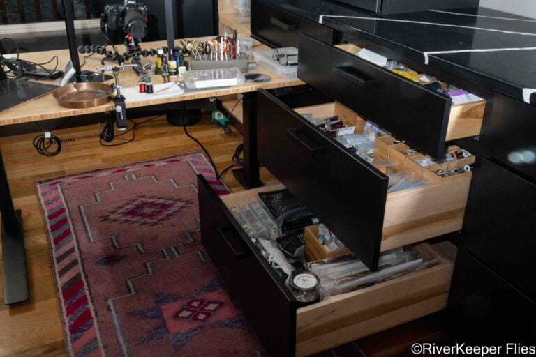 My Fly Tying Room - RiverKeeper Flies